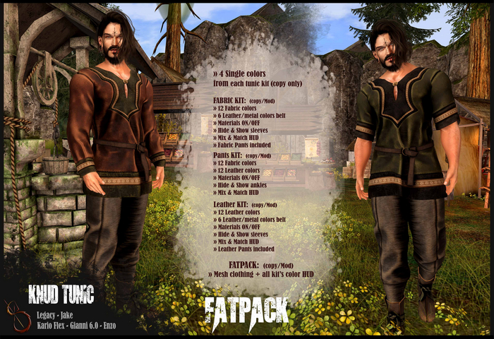 Second Life Marketplace Rks Knud Tunic Fatpack